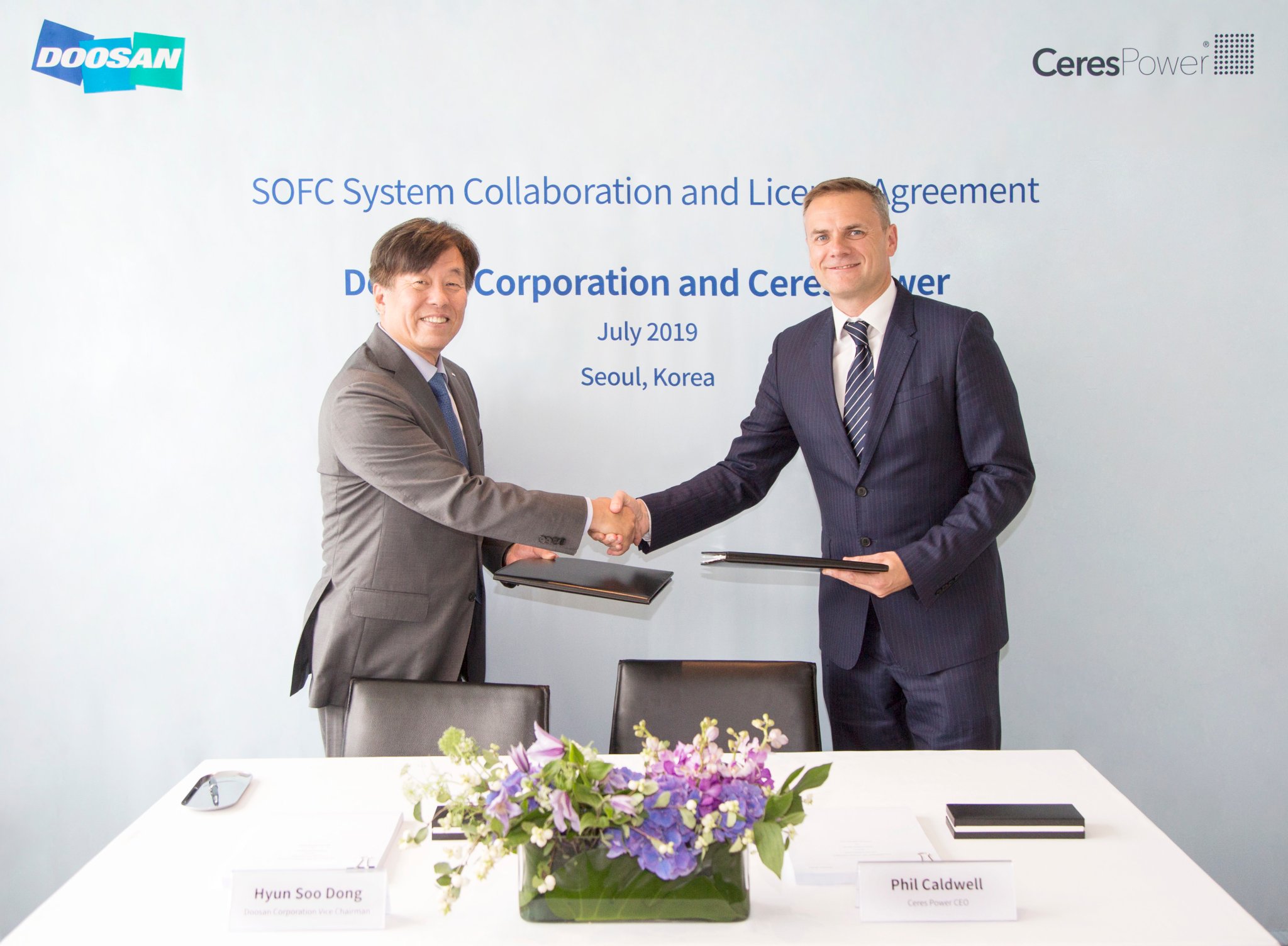 Doosan And Ceres Power Sign Collaboration And Licensing Agreement To ...