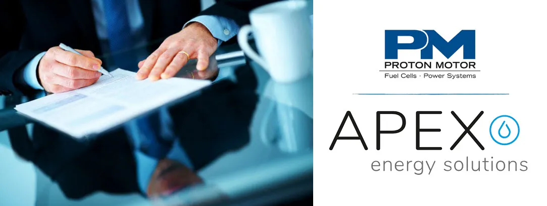 Proton Power Systems Signs Fuel Cell Supply Agreement with APEX Energy