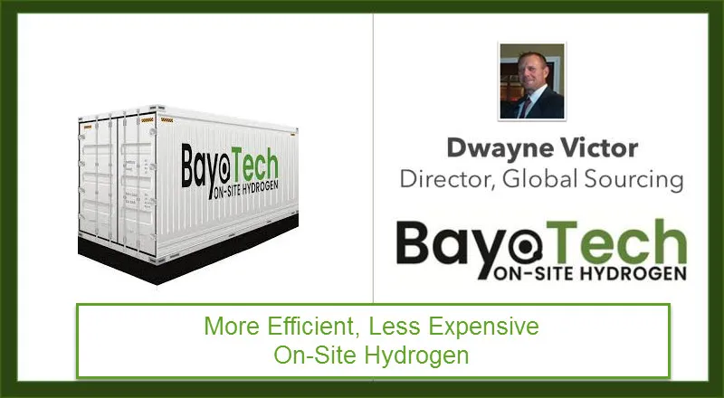 BayoTech On-Site Hydrogen Announces Appointment of New Director