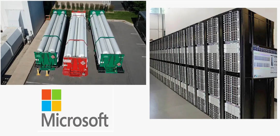 Microsoft Tests Hydrogen Fuel Cells for Backup Power at Data Centers