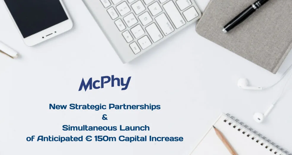McPhy Announces New Strategic Partnerships with Chart Industries and Technip Energies and ...