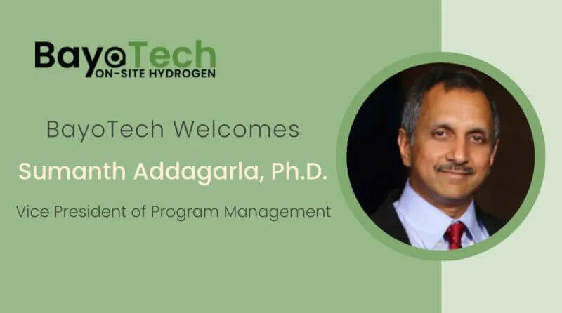 BayoTech Selects Sumanth Addagarla, Ph.D. as Vice President of Program ...