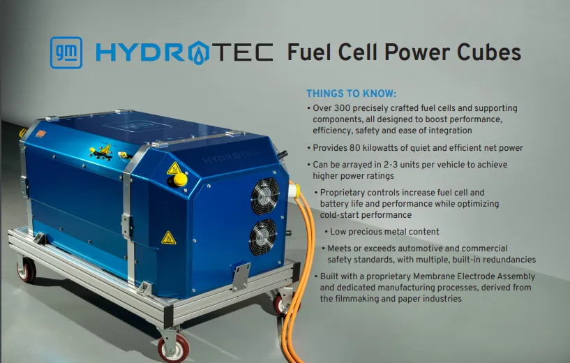 GM to Supply Navistar With Hydrotec Fuel Cell Power Cubes for Electric ...