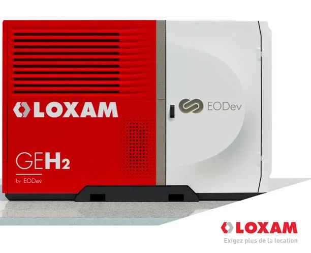 The First GEH2 EODev Electro-Hydrogen Generator at Loxam in France