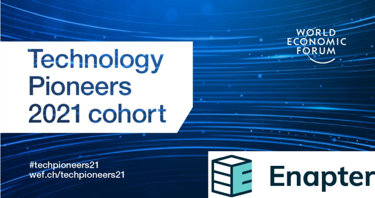 Enapter Awarded As World Economic Forum Technology Pioneer
