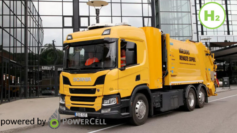 First Hydrogen Garbage Truck Deploys In Sweden With Powercell Fuel Cell ...