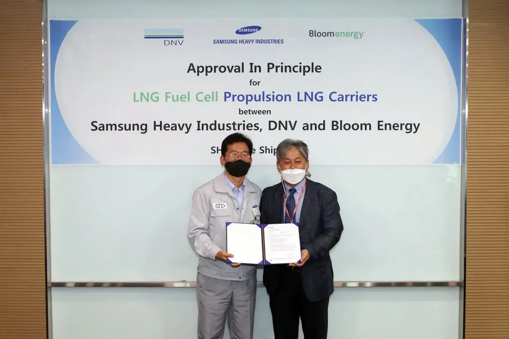 Samsung Heavy to Build World's First Fuel Cell-Powered LNG Carrier