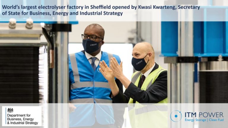 ITM Power Announces Launch Of UK Hydrogen Strategy At Official Opening ...