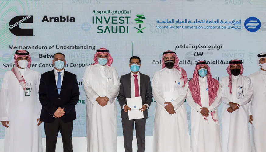 Cummins Saudi Arabia & Saline Water Conversion Corporation Sign ...
