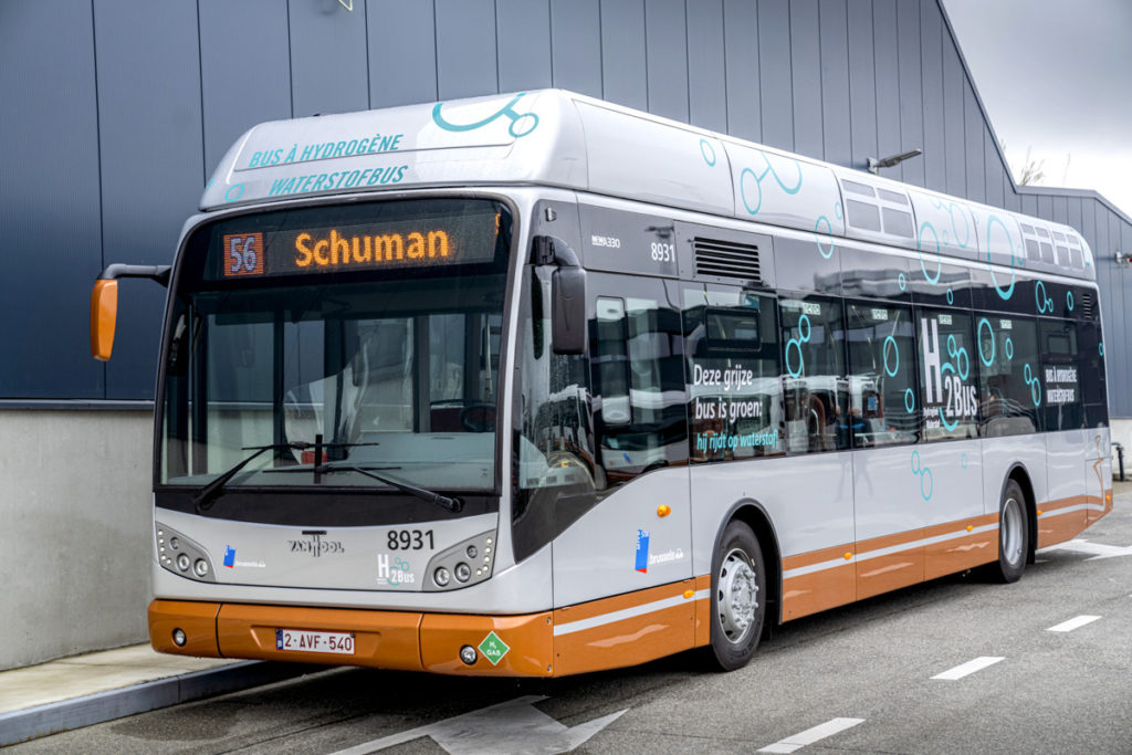 Van Hool Delivers First Hydrogen Bus For STIB-MIVB In Brussels ...