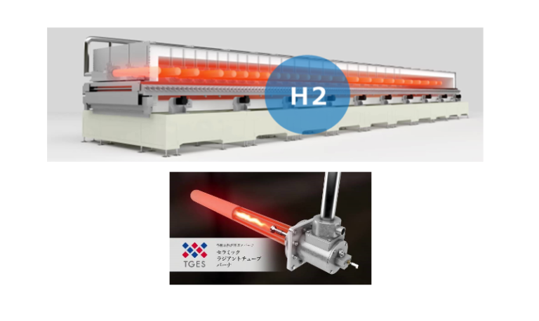 World's First Hydrogen Combustion-type Continuous Combustion Furnace ...