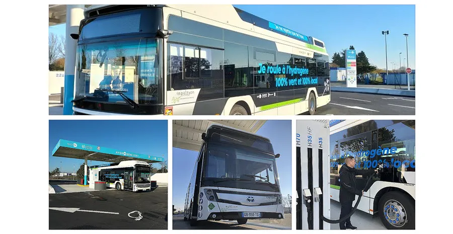 First Delivery in France of a Caetano Hydrogen Fuel Cell Bus