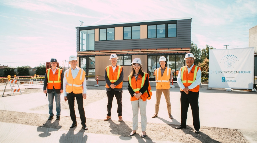 Assembly Of Award-Winning H2 Hydrogen Home Begins