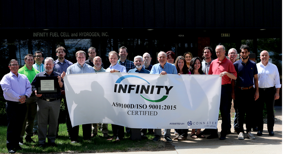Infinity Fuel Cell And Hydrogen™, Inc., Achieves AS9100 Certification.