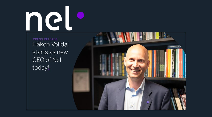 Nel ASA: Håkon Volldal Starts As New CEO Of Nel Today