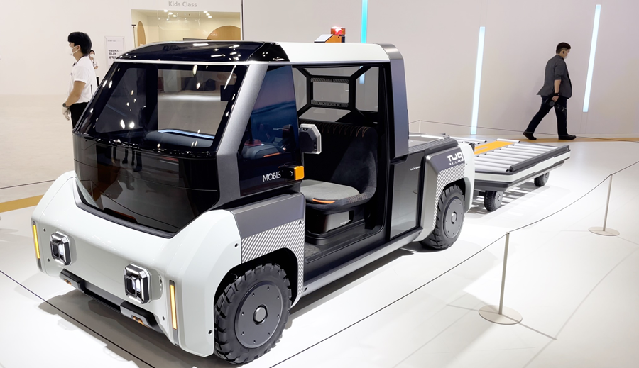 Hyundai Mobis' Special Hydrogen Fuel Cell Powered Mobility Vehicle For ...