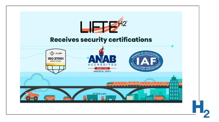 LIFTE H2® Attains Comprehensive ISO 27001 and SOC 2 Certifications