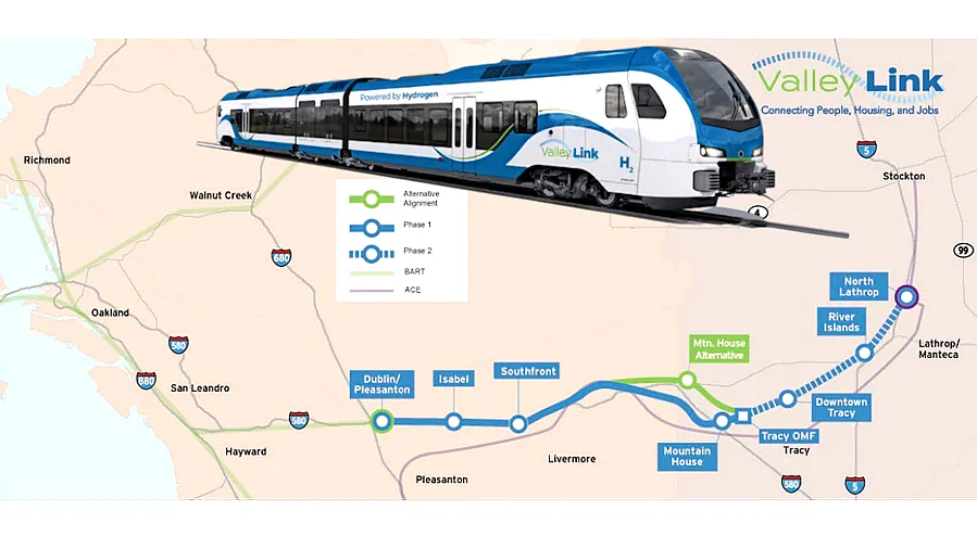 Hydrogen Production Facility to Be Built by Valley Link Rail in California
