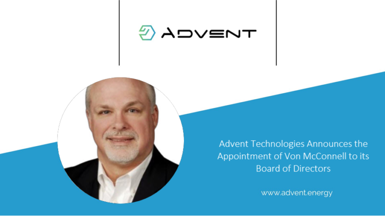 Advent Technologies Announces The Appointment Of Von McConnell To Its ...