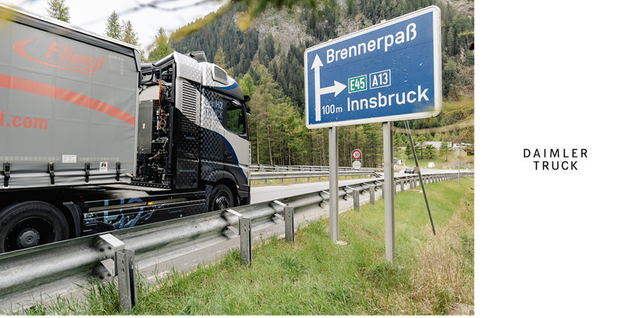 With Hydrogen Power Across The Brenner Pass: Daimler Truck Carries Out ...
