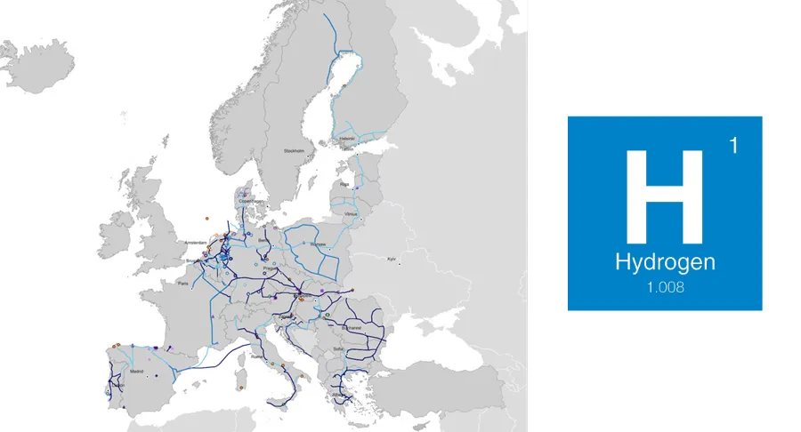 Vision of the Future: European Hydrogen Infrastructure Map