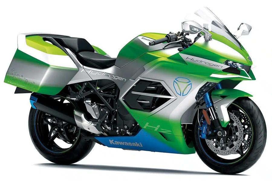 Kawasaki's Presents Its Hydrogen-Powered Motorcycle Prototype ...