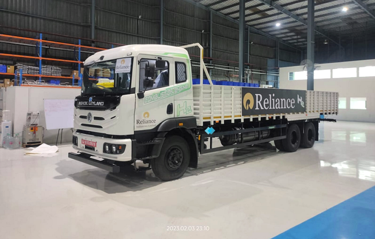 India: Reliance Showcases Hydrogen-Fueled Truck At India Energy Week Event