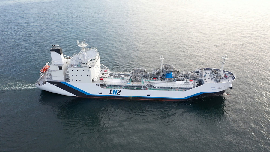 World’s First Liquefied Hydrogen Carrier Ship Features Glass-Sealed ...