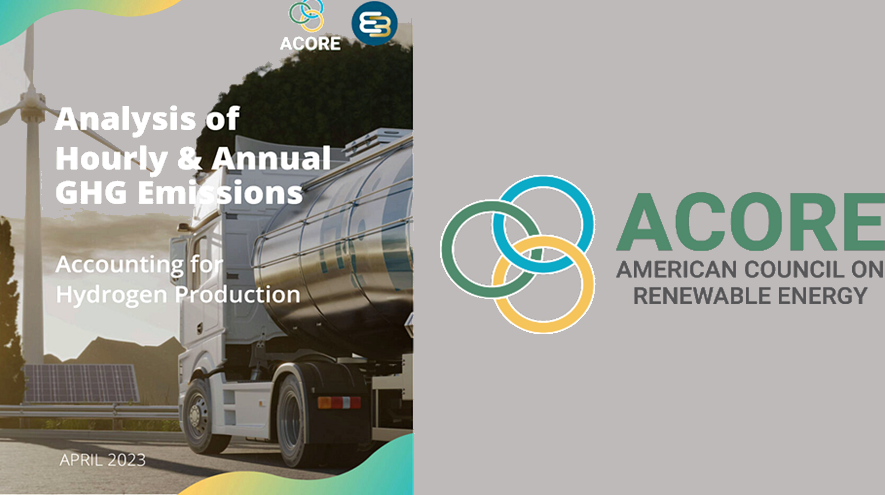 ACORE & E3 Study Reveals Yearly Hydrogen Production Goals Won't ...