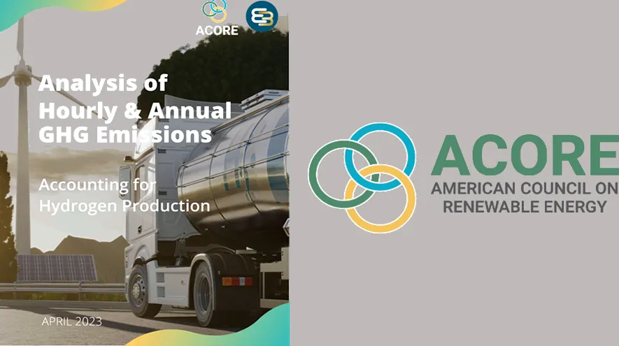 ACORE & E3 Study Reveals Yearly Hydrogen Production Goals Won't ...