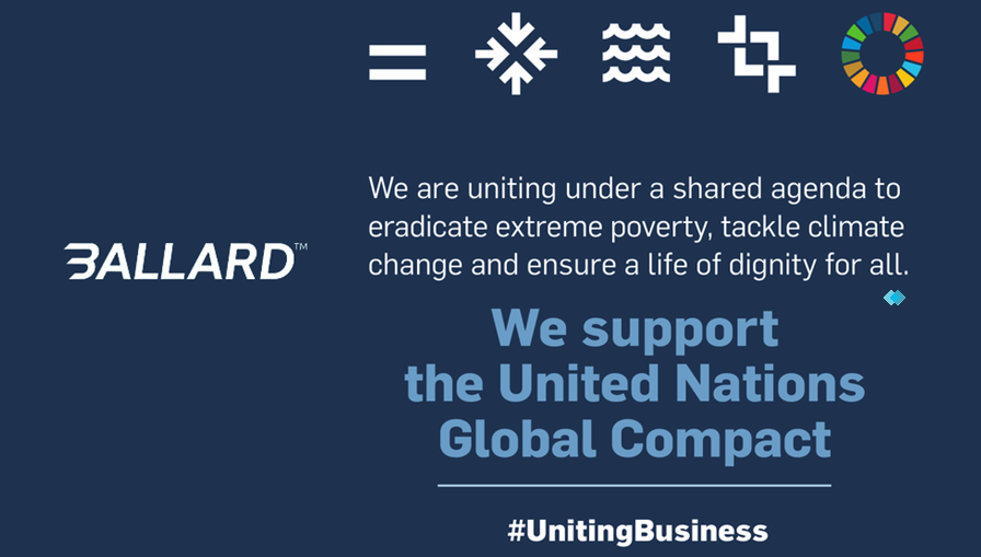 Ballard Proudly Joins The United Nations Global Compact Initiative