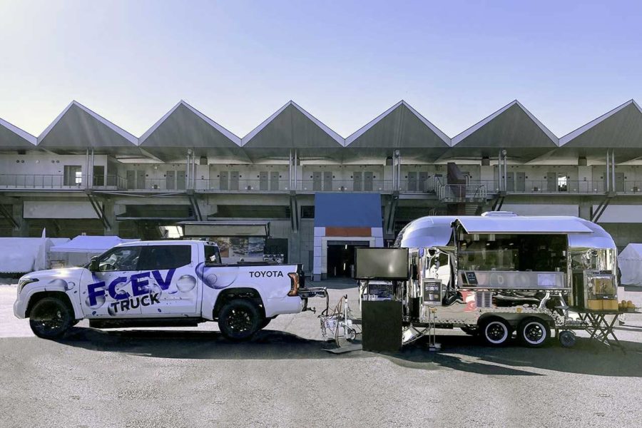 Toyota Tundra Hydrogen Fuel Cell Truck & Espresso - FuelCellsWorks