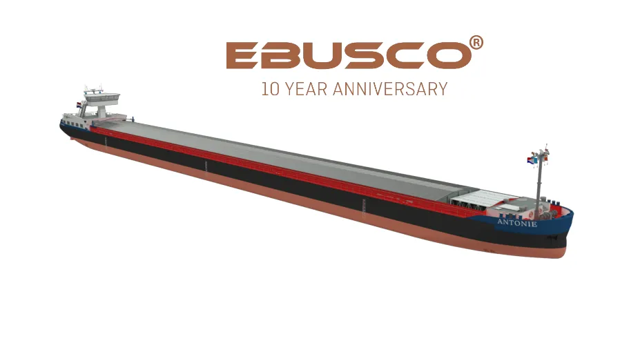 First-Ever New-Build Hydrogen Barge Gets Maritime Batteries From Ebusco