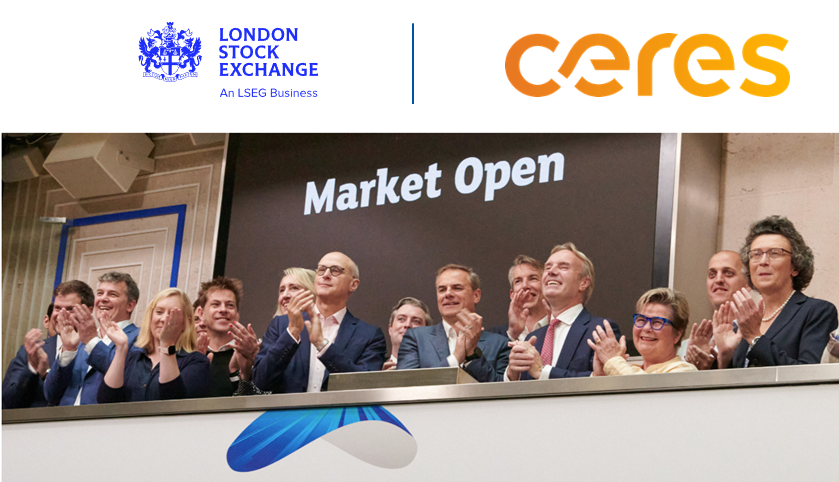 London Stock Exchange Welcomes Ceres Power Holdings Plc To The Main ...