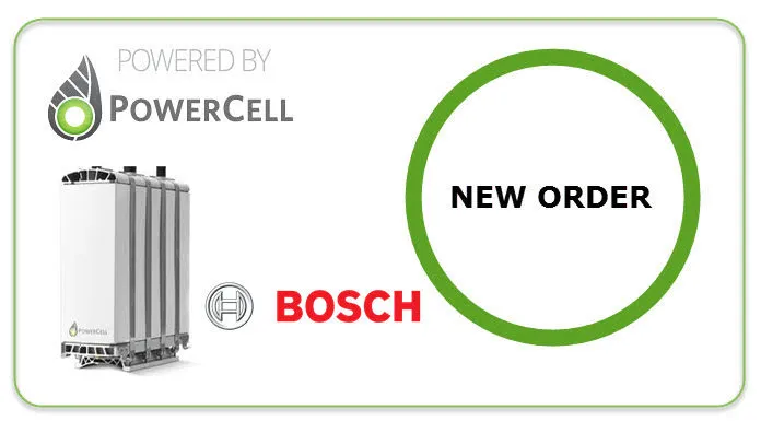 PowerCell Secures Deal with Bosch for Supply of S3 Fuel Cell Stack