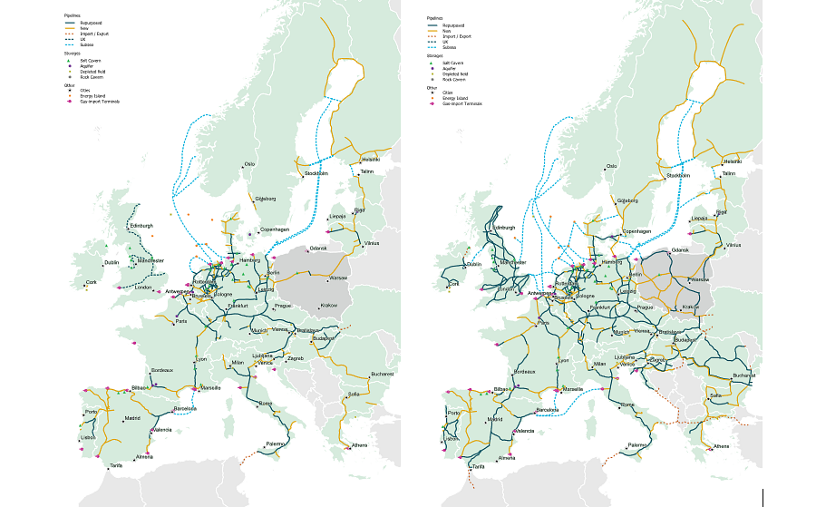European Hydrogen Backbone Provides Update On Infrastructure Maps With Detailed Analytical ...