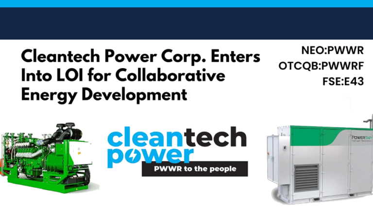 Cleantech Power Corp. And PowerTap Hydrogen Fueling Corp. Advance Clean ...