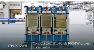 ITM Power Contract Award Towards 100MW Project In Germany - FuelCellsWorks