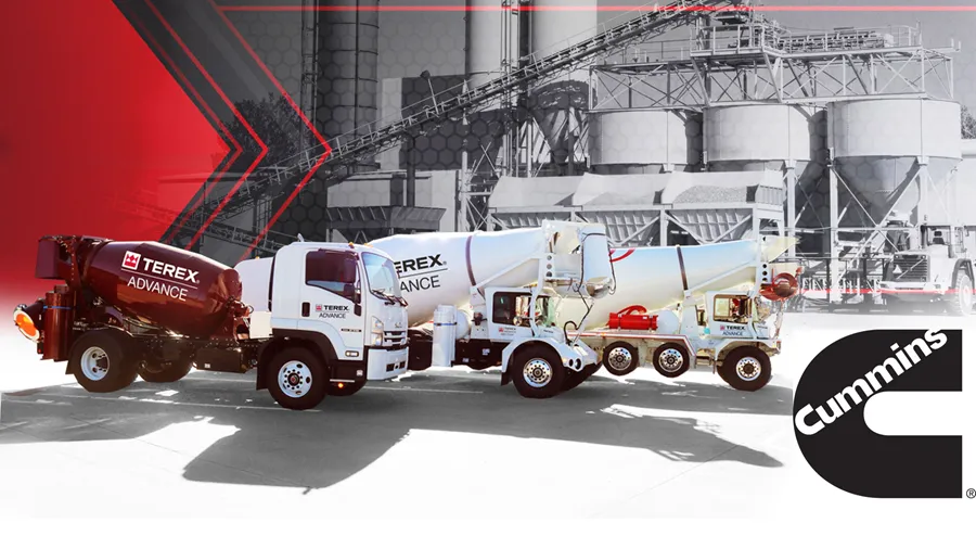 Terex Advance Adopts Cummins X15H Hydrogen Engines for Its Concrete Mixers