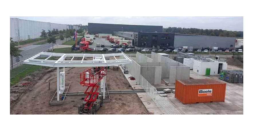 Rapid Construction Underway For Amsterdam's Largest Hydrogen Filling Station By Holthausen ...