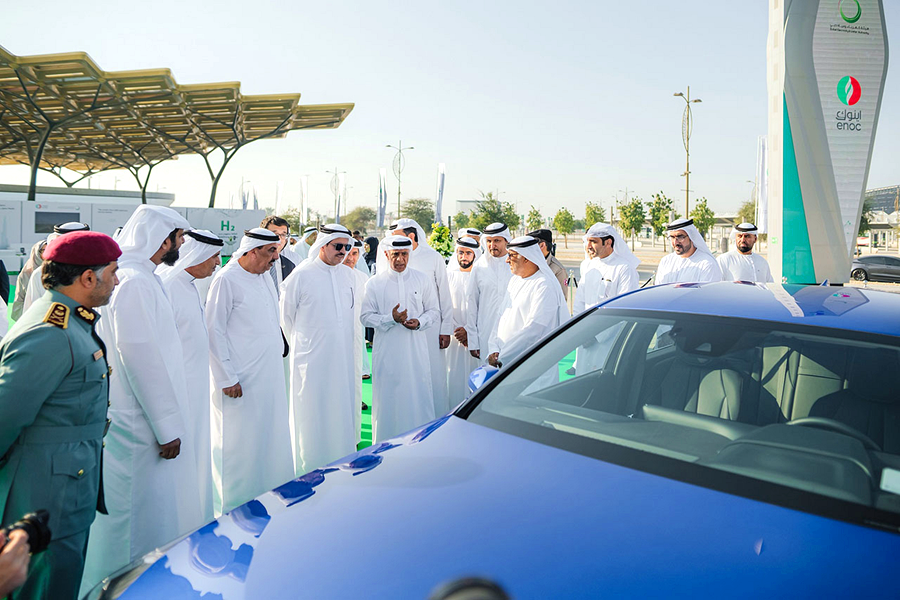 ENOC Group Opens First Integrated Fuel Station That Includes Green Hydrogen In Collaboration ...