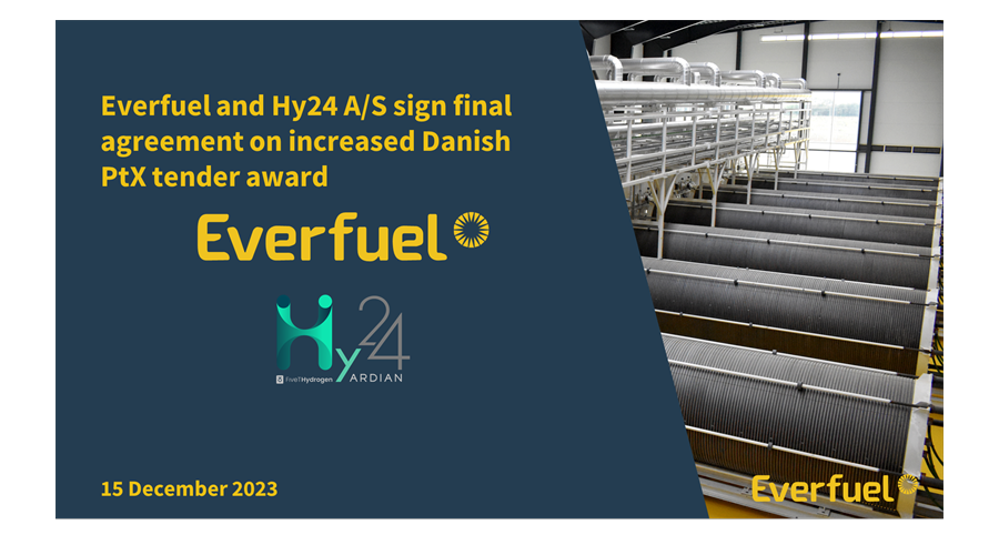 Everfuel And Hy24 A/S Sign Final Agreement On Increased Danish Power-to ...