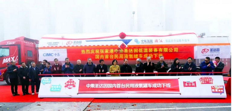 China Unveils Its First Civilian Liquid Hydrogen Tank Truck In A Major ...