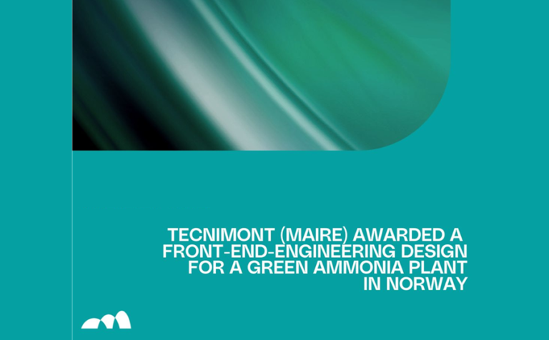 Tecnimont (Maire) Awarded A Front-End-Engineering Design For A Green Ammonia Plant In Norway ...