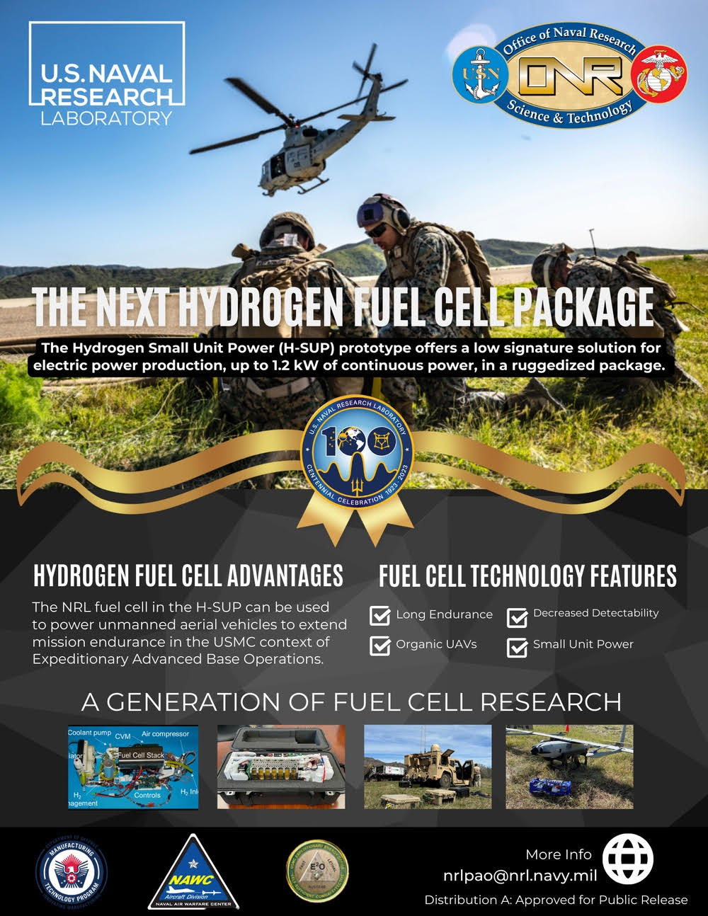 NRL Researchers Win Award For Hydrogen Fuel Cell Research In Unmanned ...