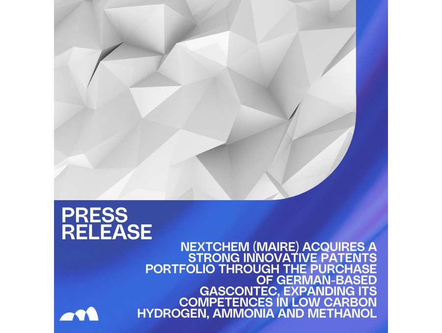 NEXTCHEM (MAIRE) Acquires A Strong Innovative Patents Portfolio Through ...