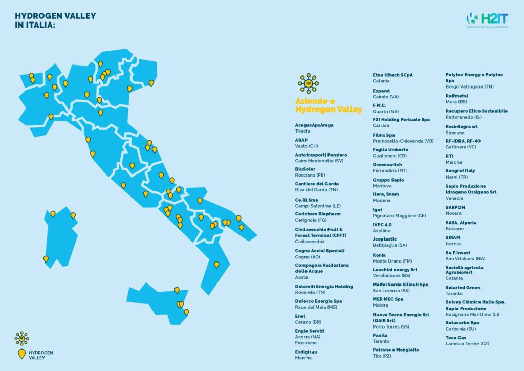 Italy: Hydrogen Valley, 52 Hubs For The Production Of Green Hydrogen ...