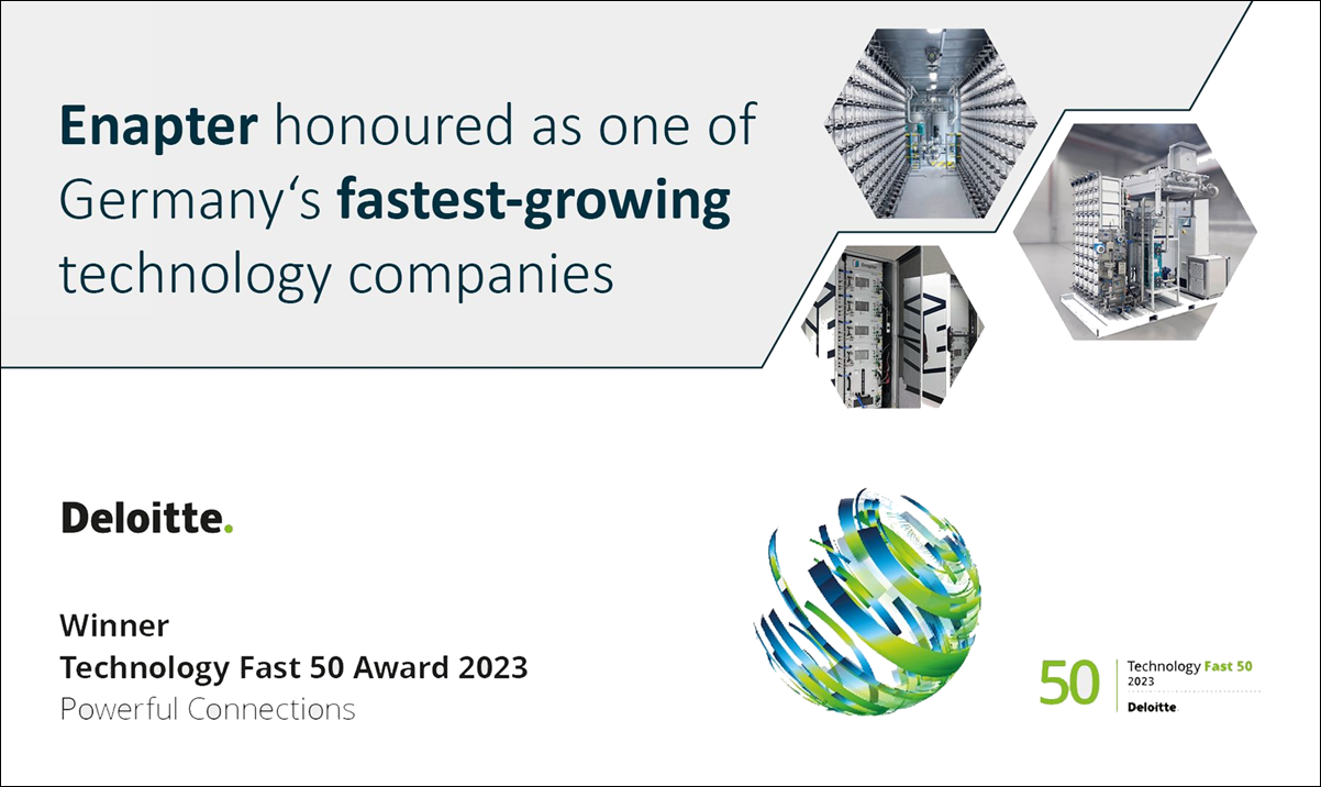 Enapter Awarded The Deloitte Technology Fast 50 Award - FuelCellsWorks