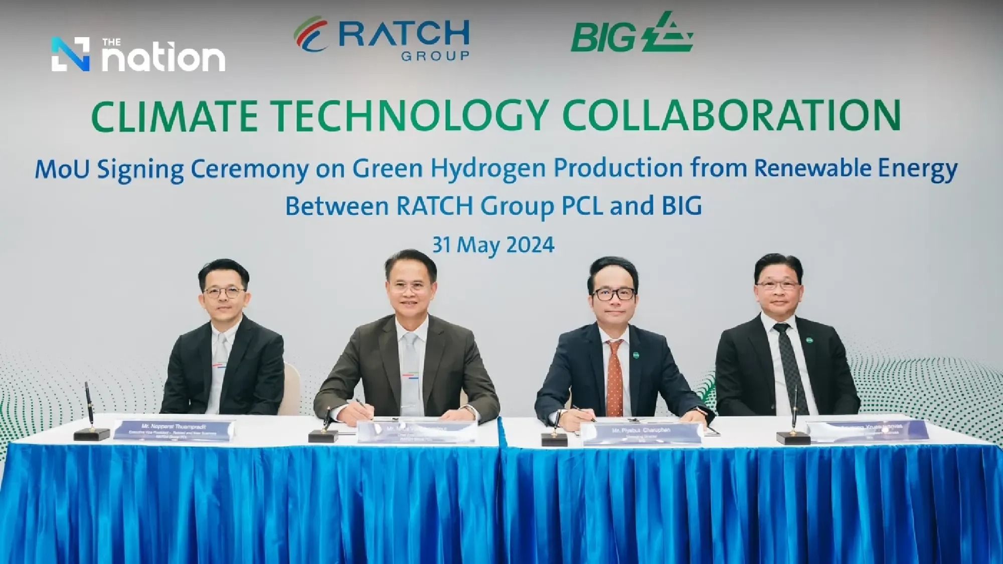 Green Hydrogen Venture: BIG and RATCH Group Unite to Exploit Rising ...