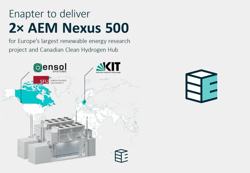 Enapter AG to Deliver Containerised Electrolysers for Europe’s Largest Renewable Energy Research ...